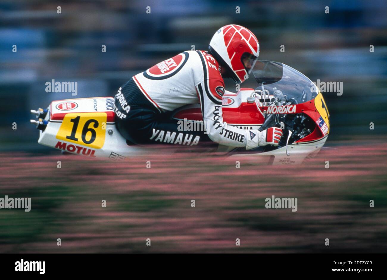 Kevin Magee, (AUS), Yamaha ZYR 500, Dutch GP 1988, Assen Stock Photo ...