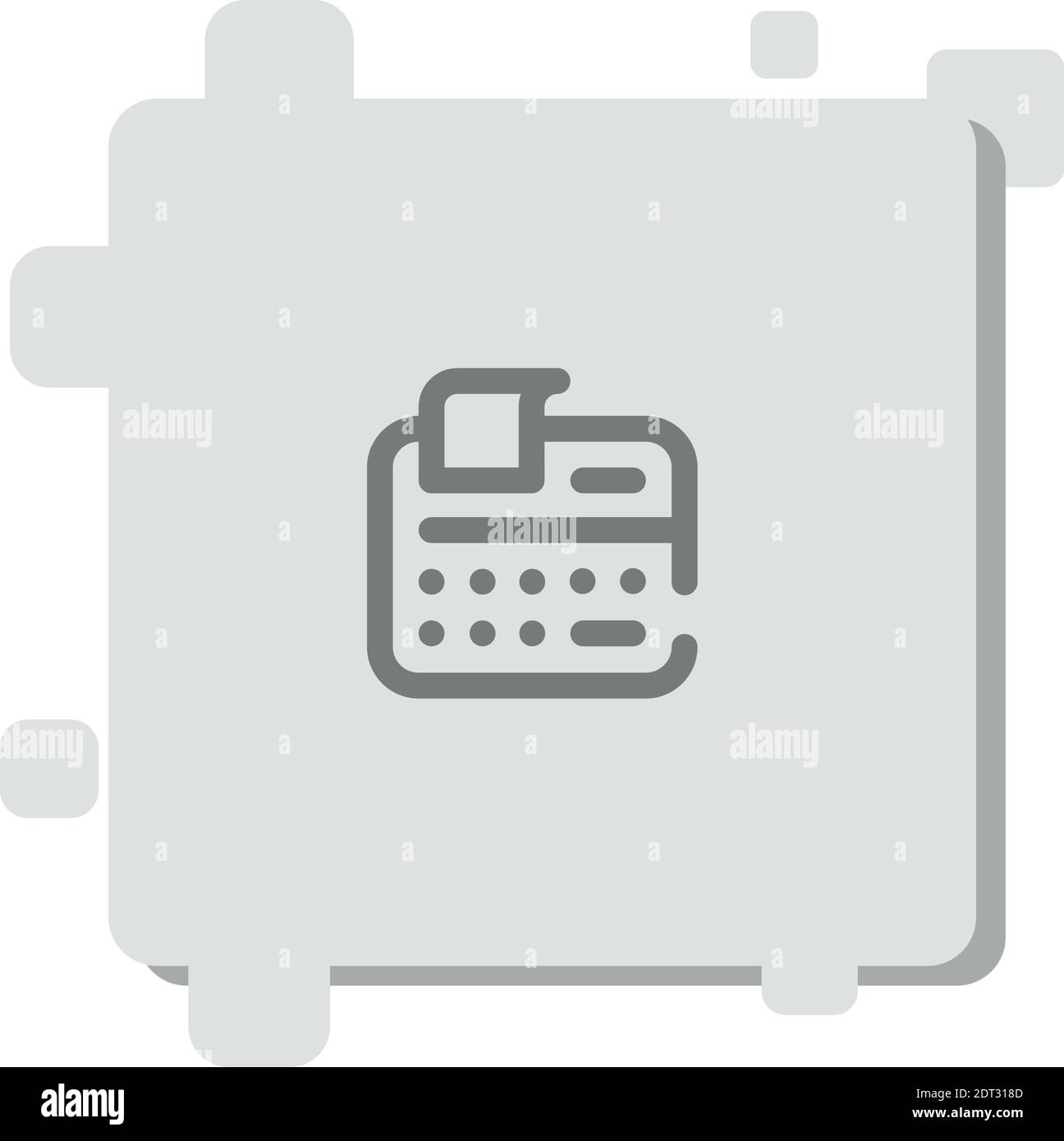 cash register vector icon modern simple vector illustration Stock ...