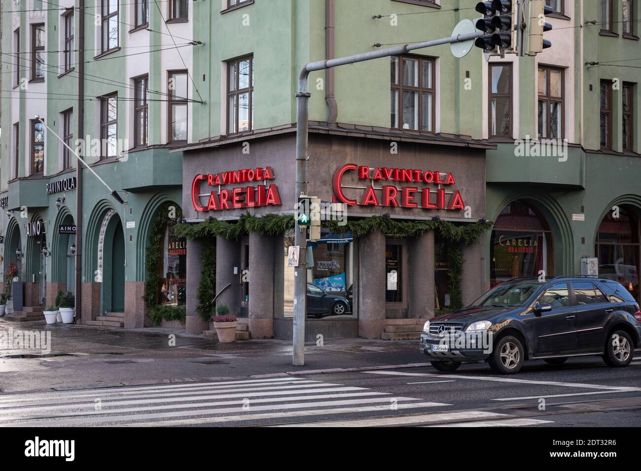 Restaurant Carelia on the corner of Mannerheimintie and Runeberginkatu ...