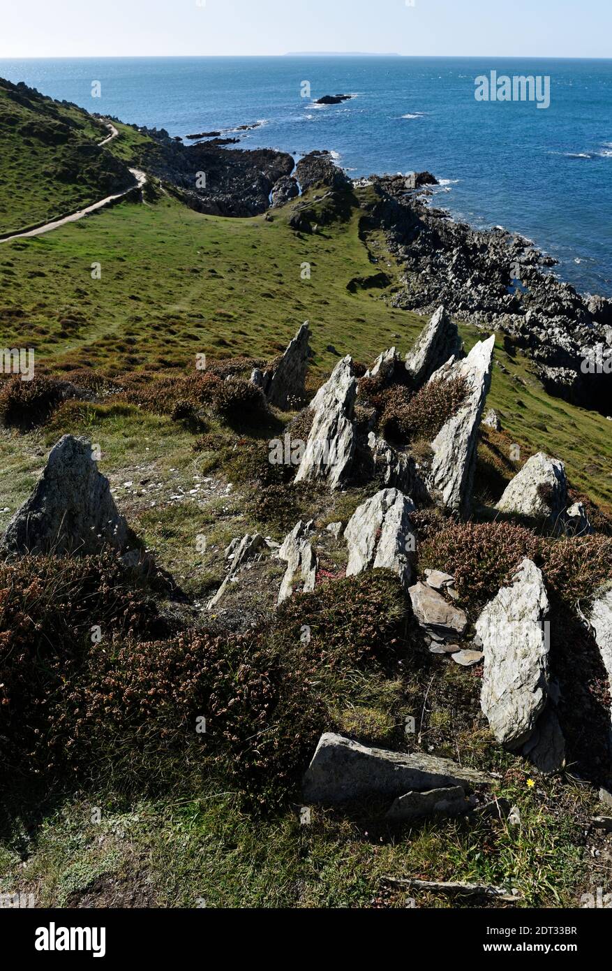 Approaching Morte Point, Morthoe, North Devon, England Stock Photo - Alamy
