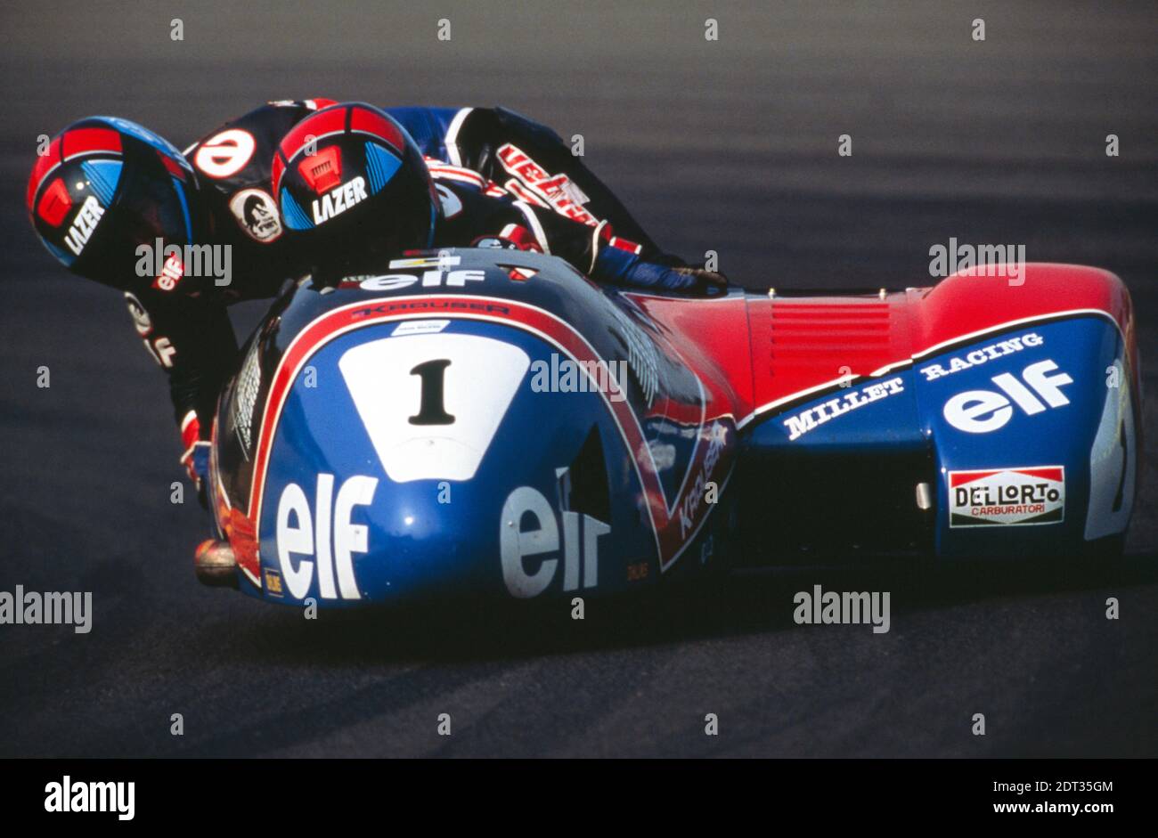 Side car French GP 1991, Le mans, Alain Michel / Simon Birchall Stock ...
