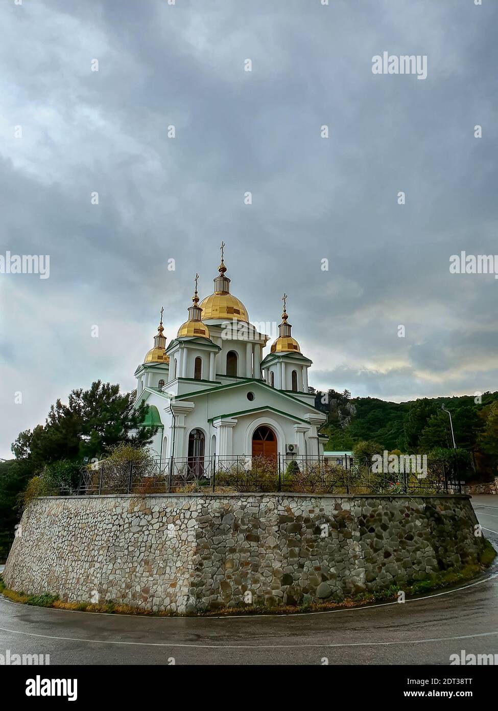 orthodox Church of St. Michael the Archangel in Oreanda district in ...