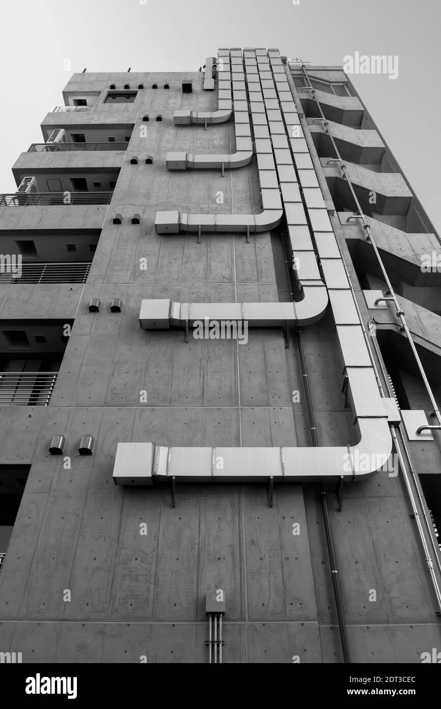 Ventilation tower exhaust architecture structure hi-res stock ...