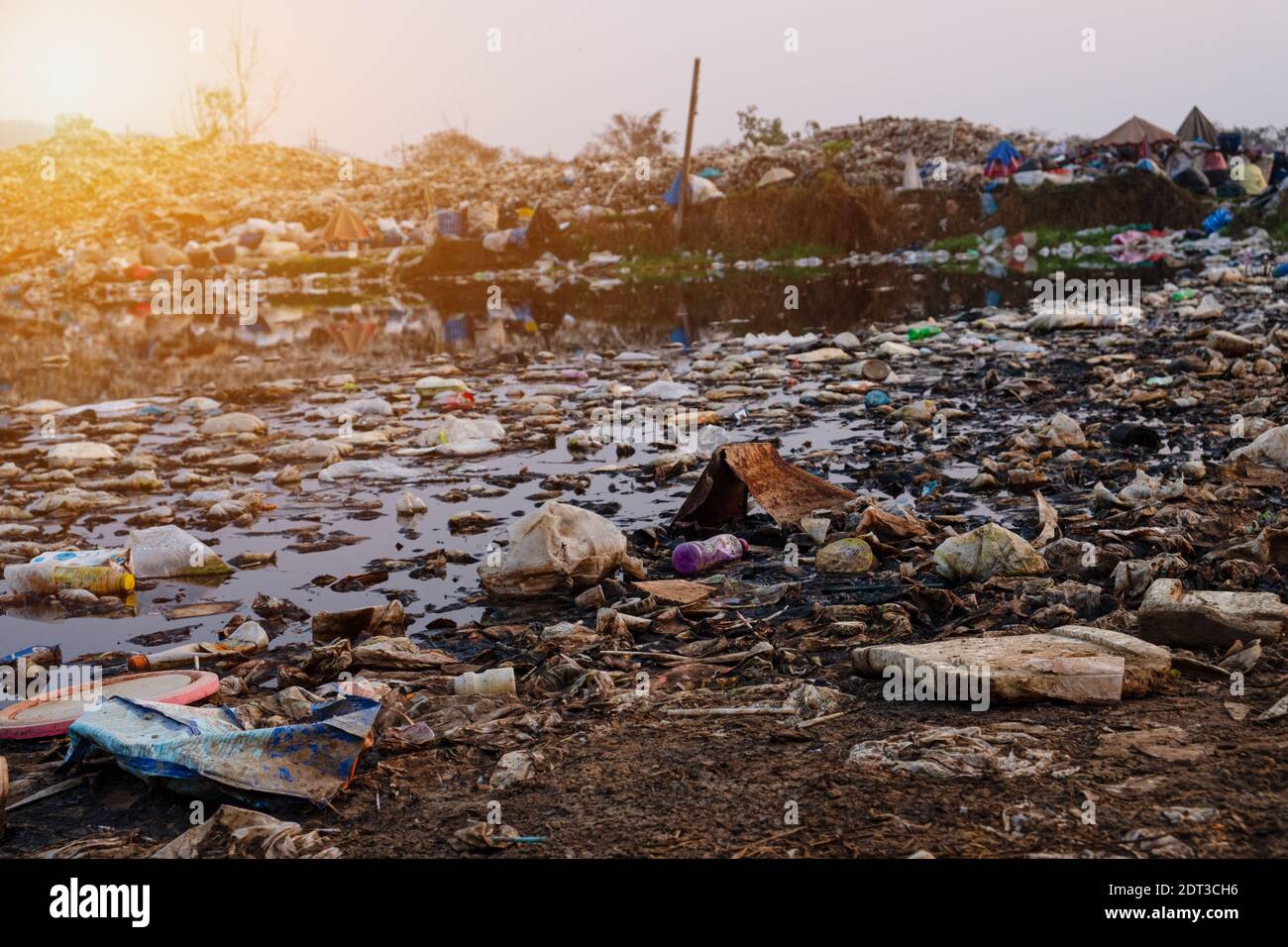 Plastic pollution ditch hi-res stock photography and images - Alamy