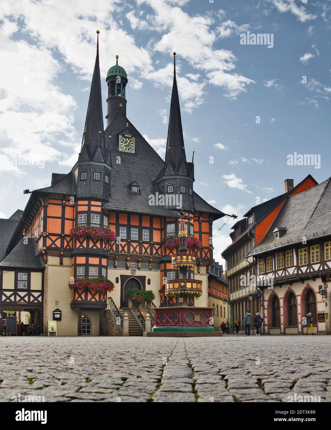 City Hall Wernigerode, taken from the town square, Saxony-Anhalt ...