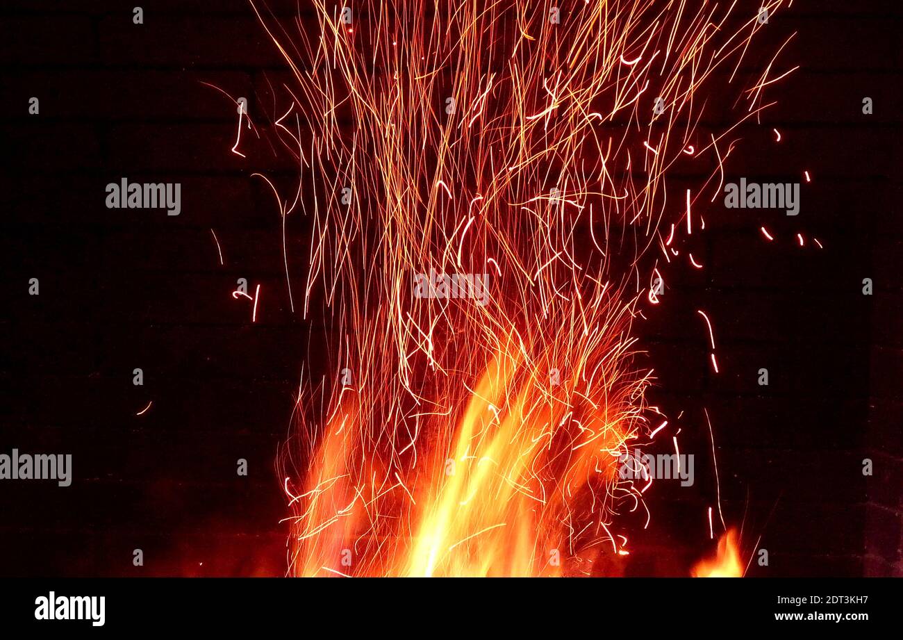 Burning chimney hi-res stock photography and images - Alamy