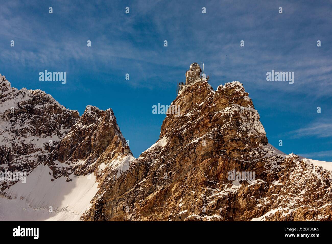 Panoramic view of the Sphinx observatory in Switzerland Stock Photo - Alamy