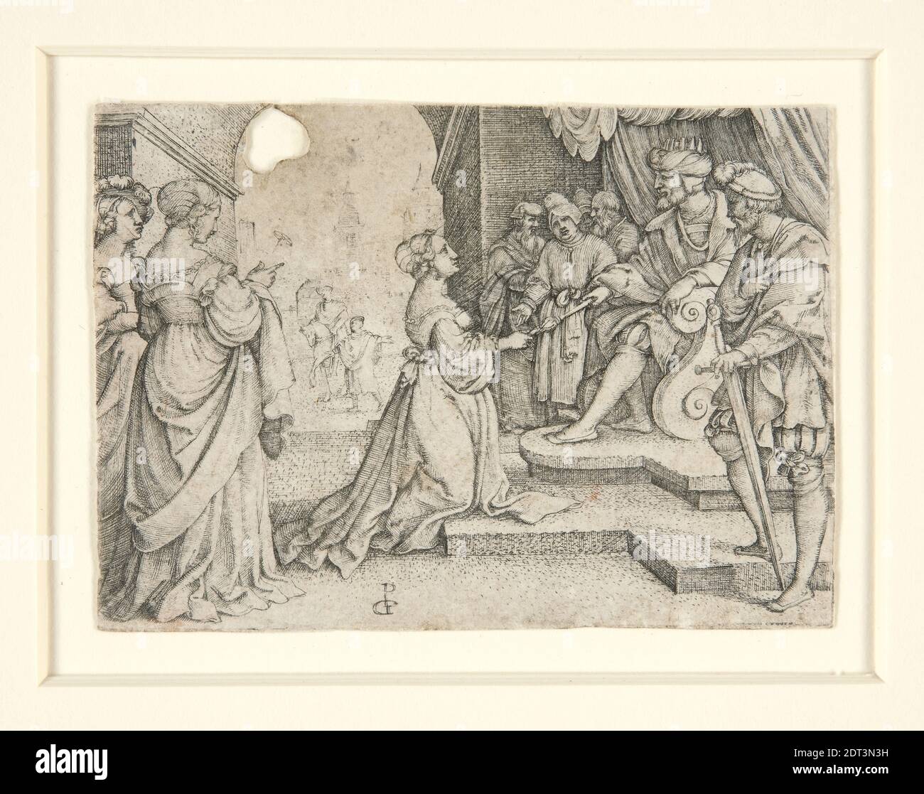 Artist: Georg Pencz, German, ca. 1500–1550, Esther before Ahasuerus ...