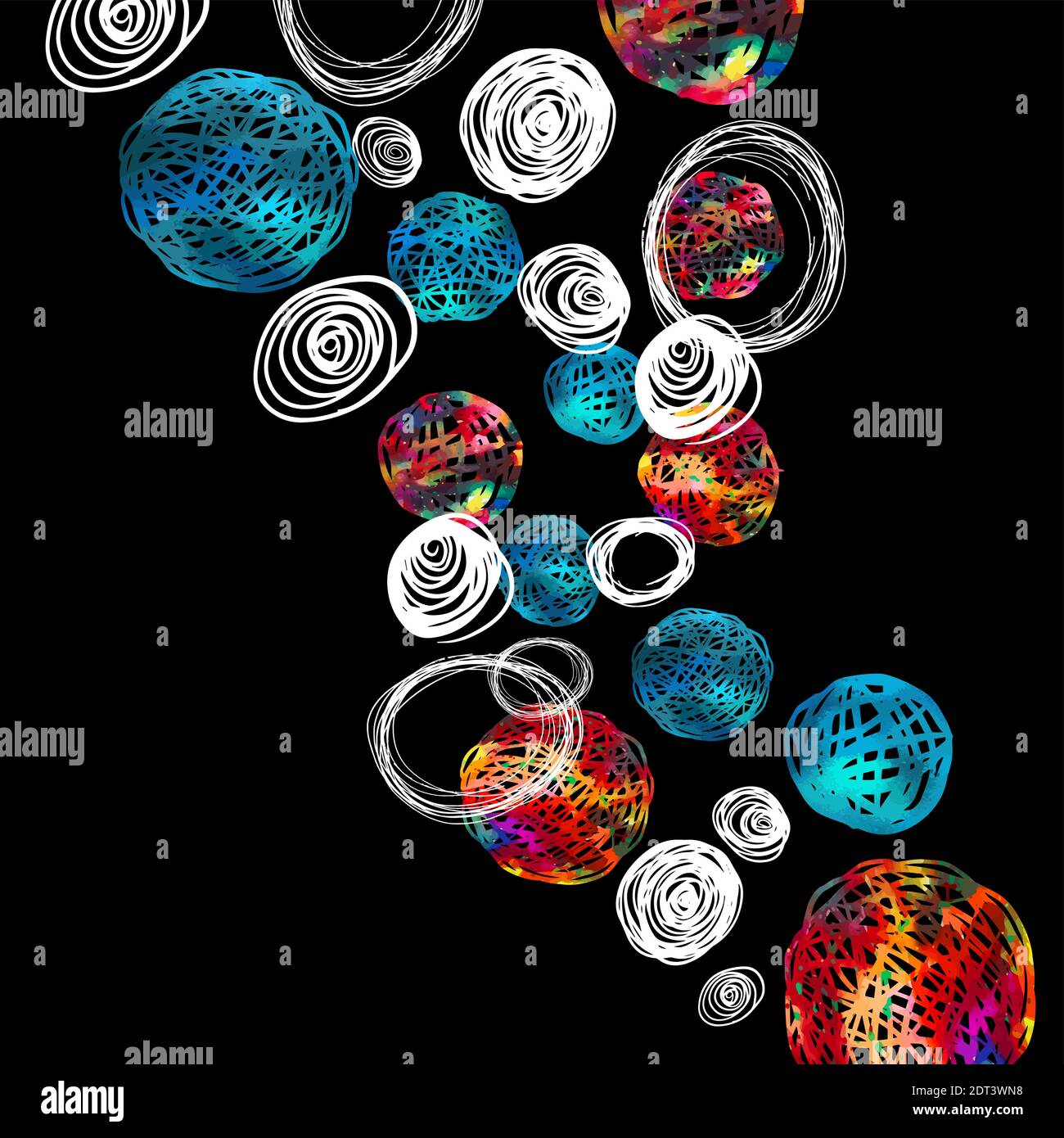 Abstraction from multi-colored circles. Vector illustration Stock Vector Image & Art - Alamy