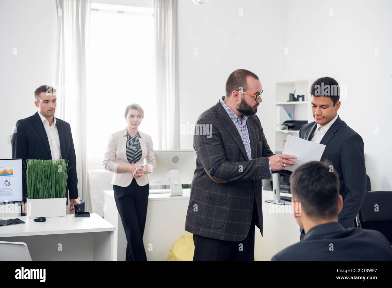 Internship of a new employee at the workplace. Training in official ...