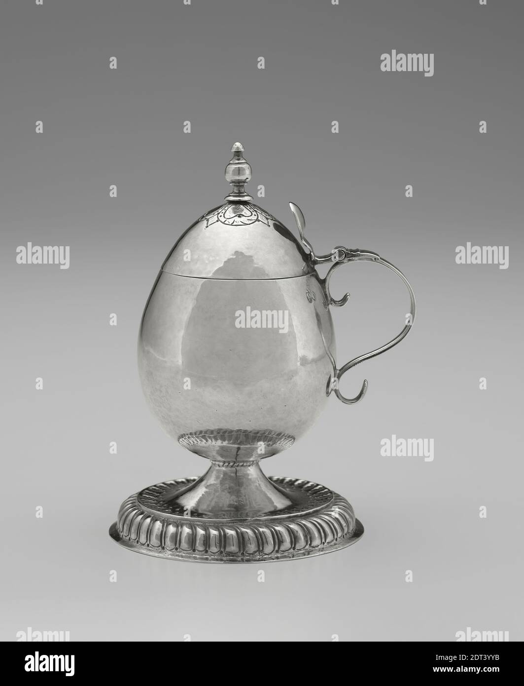Maker: Peter Van Dyck, American, 1684–1751, Mustard Pot, ca. 1710 ...