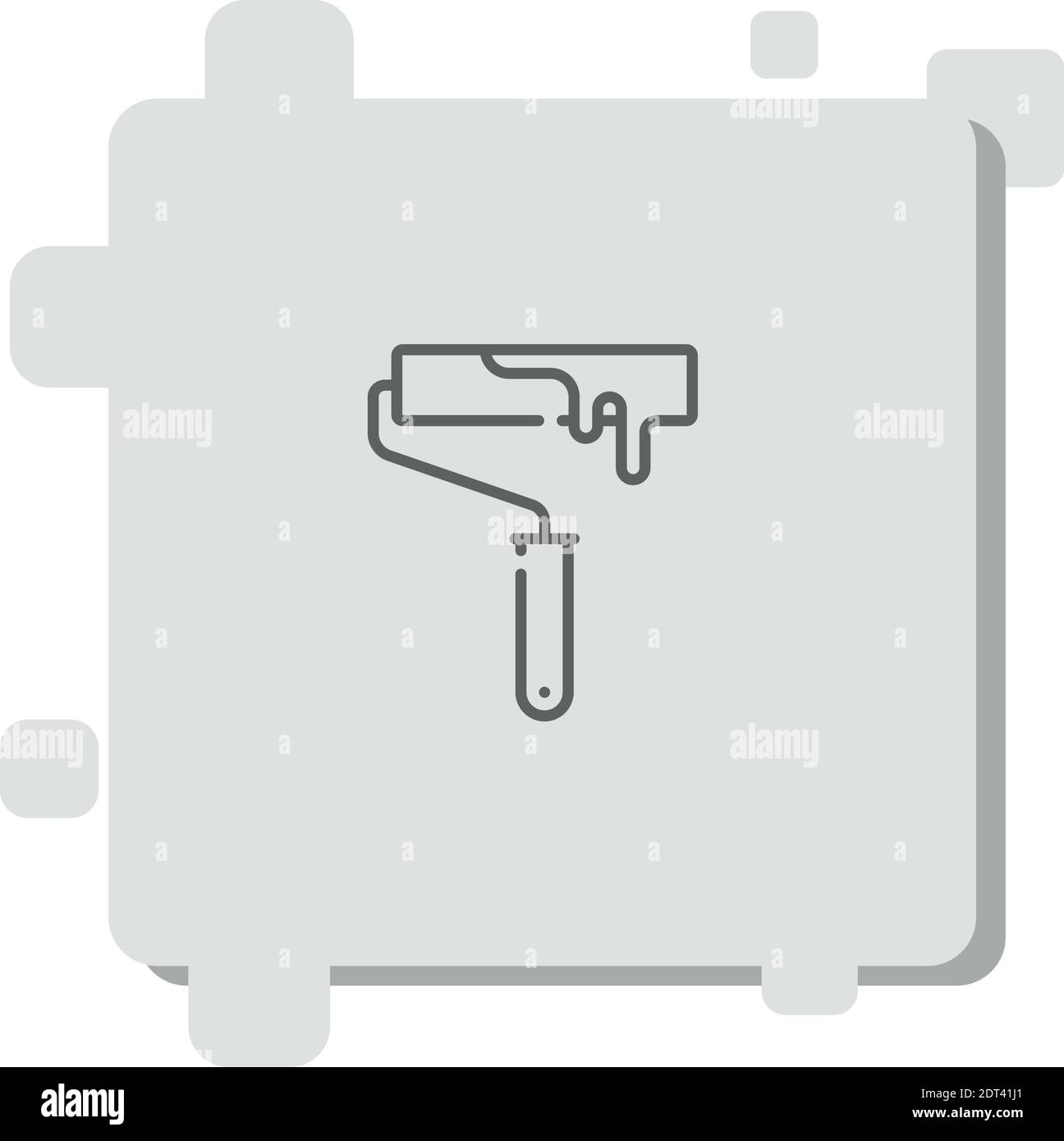 paint roller vector icon modern simple vector illustration Stock Vector ...