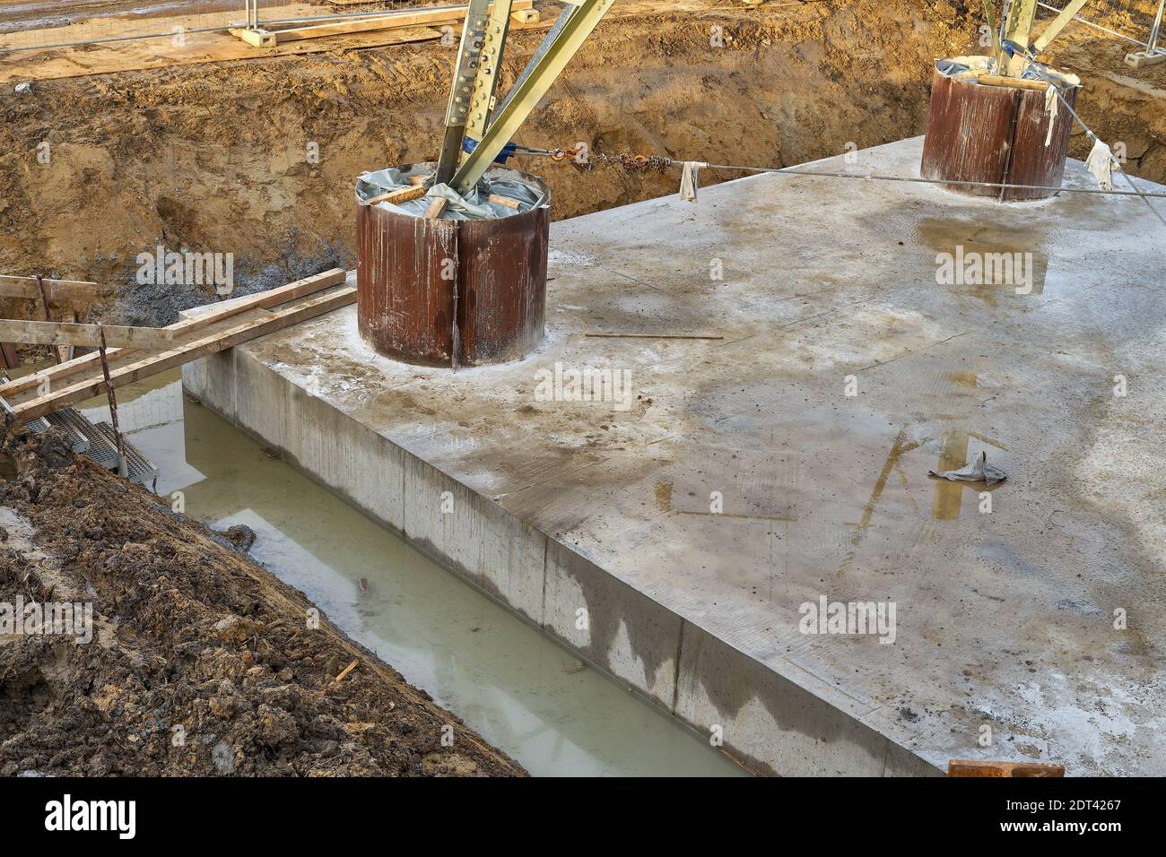 High voltage pylon, maintenance, foundation works, reinforcing Stock ...