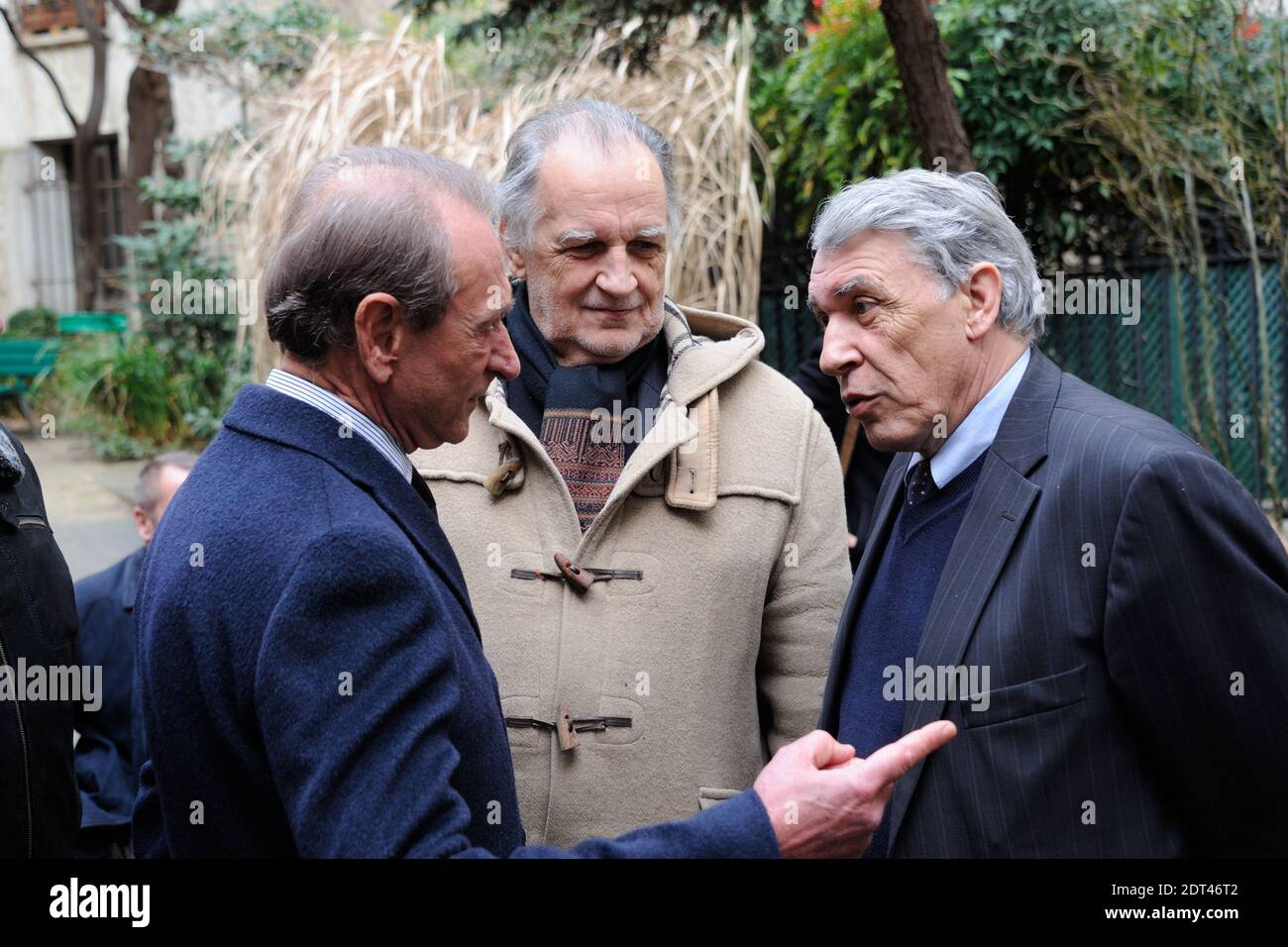 Paris mayor Bertrand Delanoe, Jean-Christophe Mitterrand and Gilbert ...