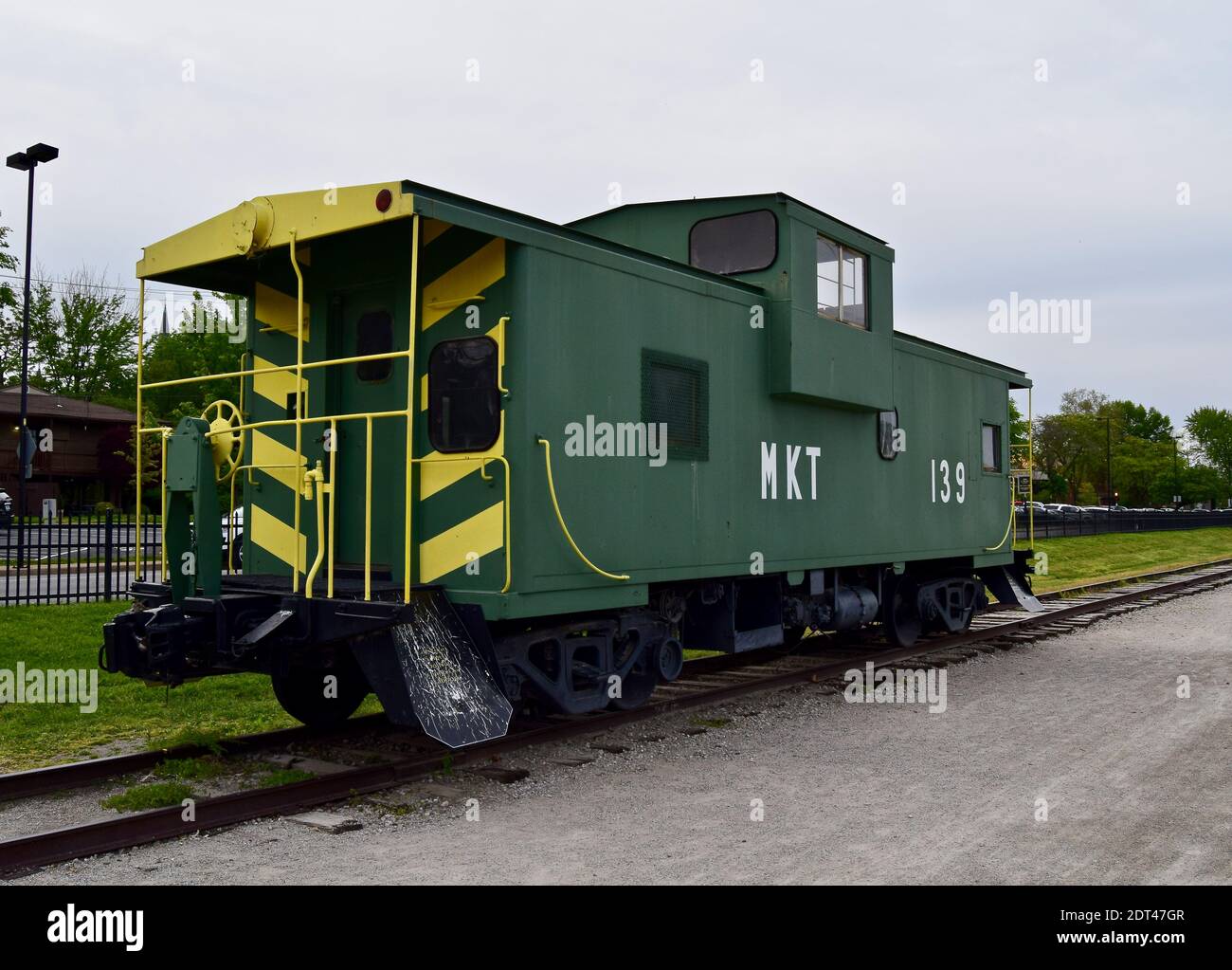 Vintage katy railroad caboose hi-res stock photography and images - Alamy