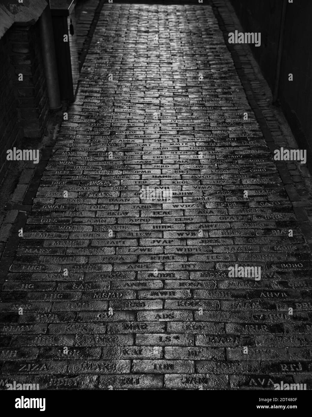 Engraved paving stones hi-res stock photography and images - Alamy