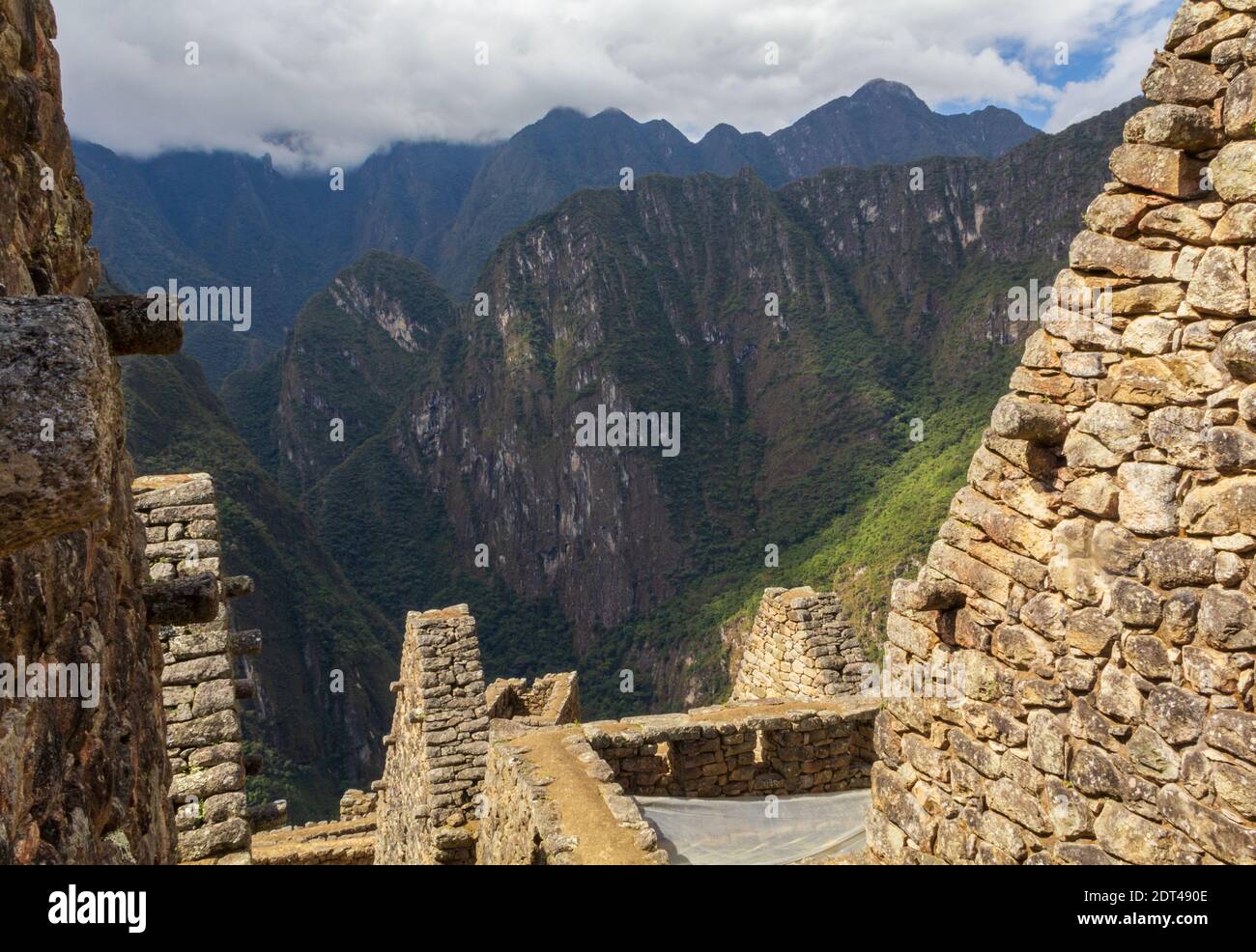 Tourist explore Machu Picchu, a 15th-century Inca citadel considered by ...