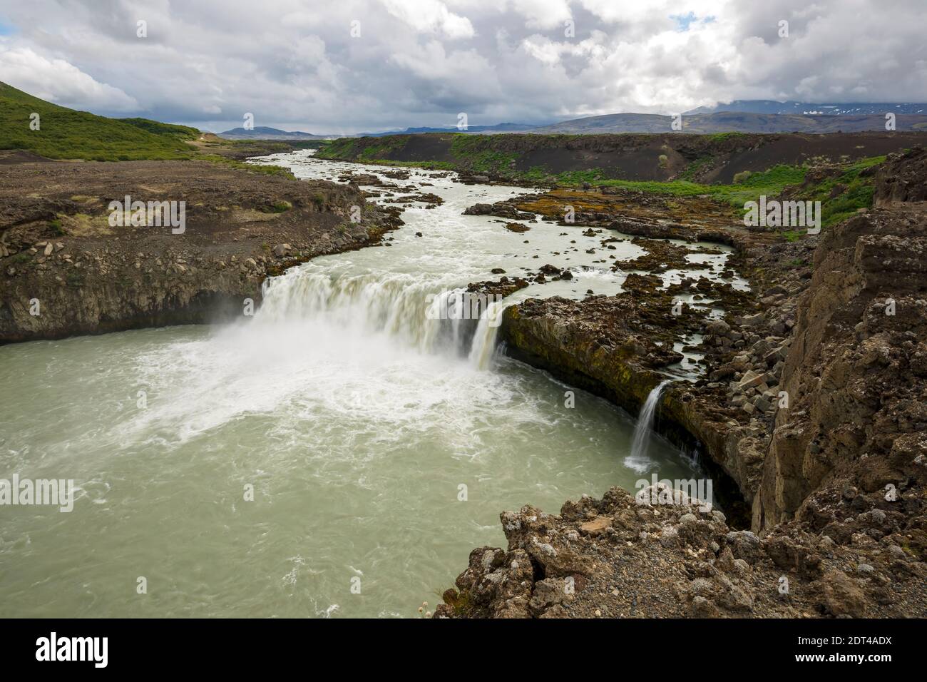 Thjofafoss waterfalls,Thjorsardalur Valley, Iceland Stock Photo - Alamy