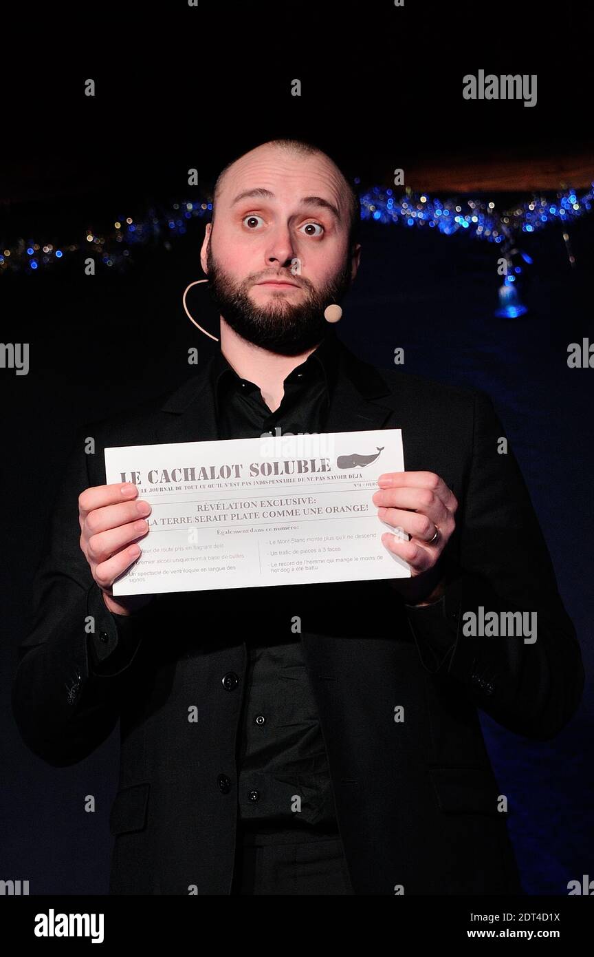 Benjamin Leblanc performing during the 23rd 'Festival du Rire en Montagne' at Puy Saint Vincent ...