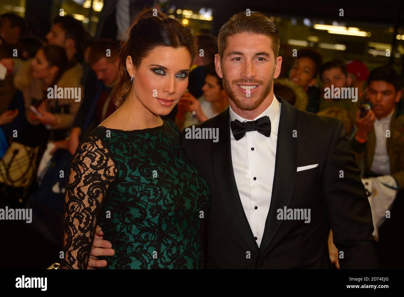 Real Madrid's Sergio Ramos and wife during a photo call prior to the ...