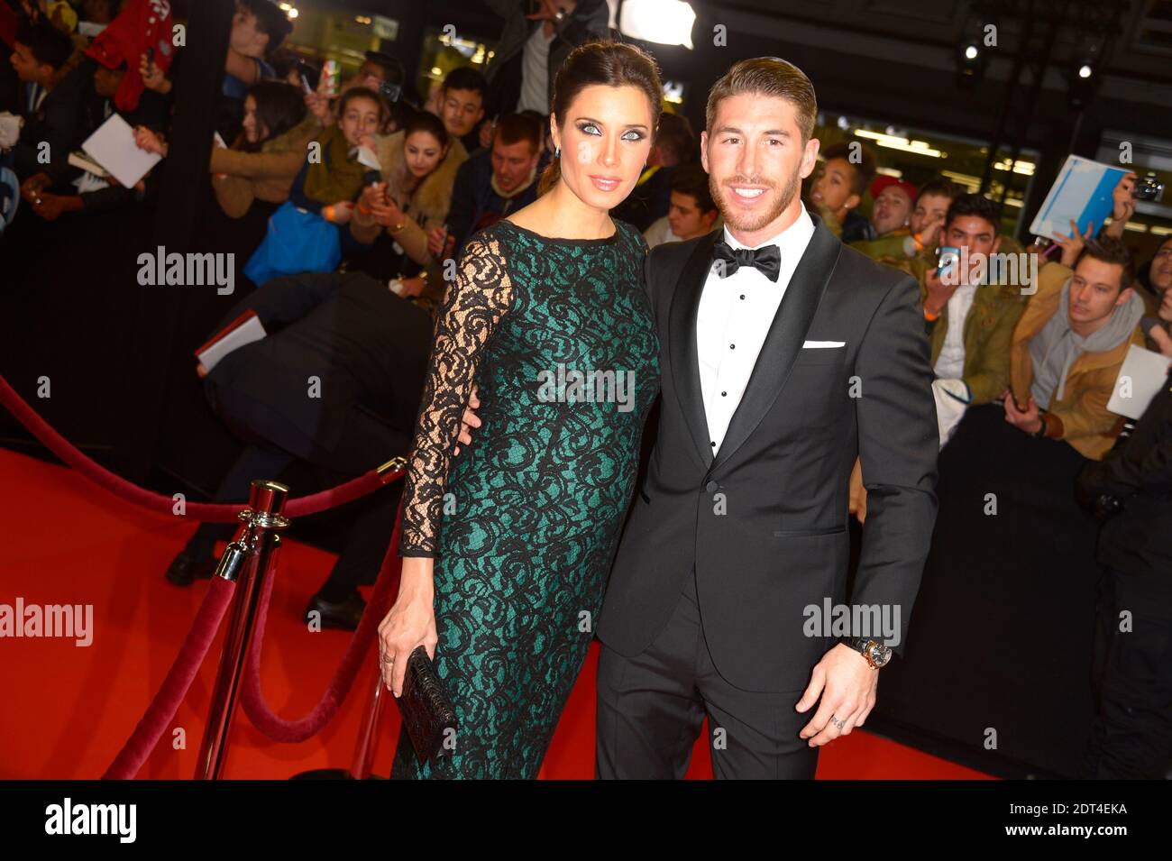 Real Madrid's Sergio Ramos and wife during a photo call prior to the ...