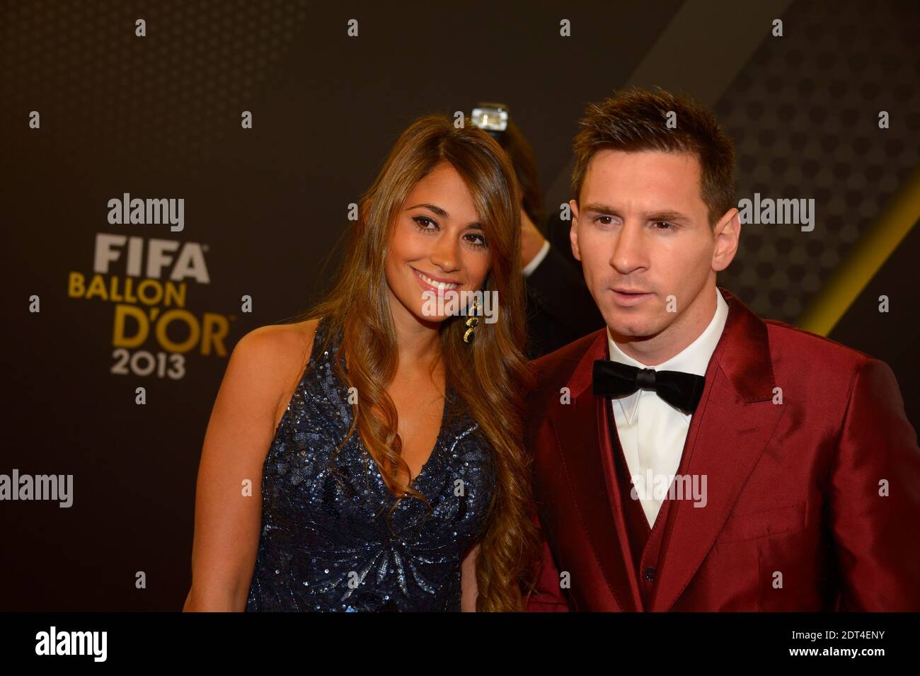 FC Barcelona's Argentinian striker Lionel Messi and his partner ...