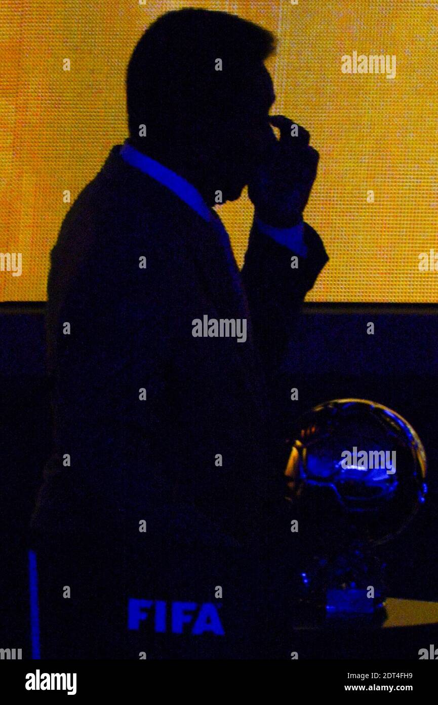 Pele receiving an Honorary Golden Ball during the 2013 FIFA Golden Ball ...