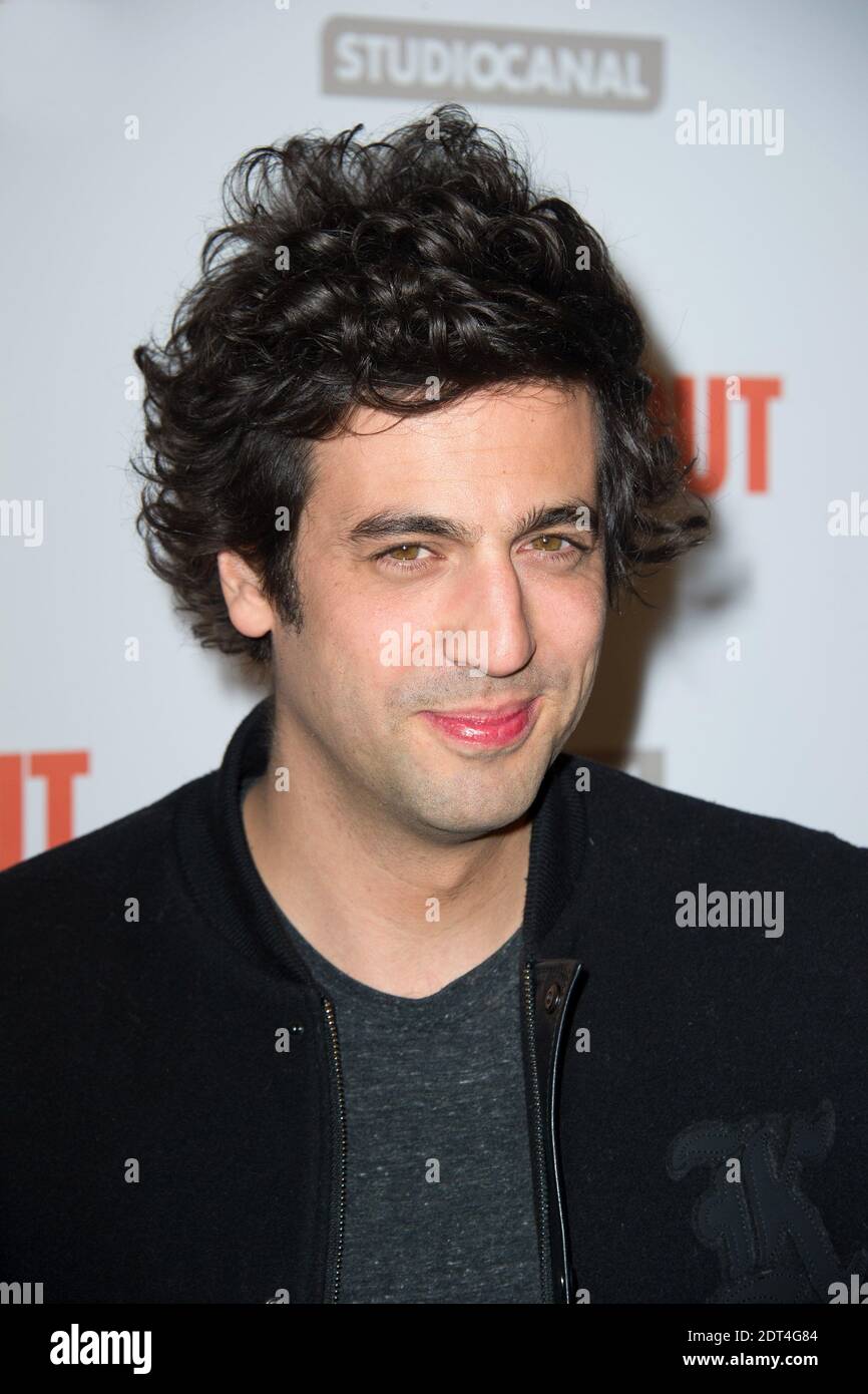 Max Boublil attending the premiere of 'Pret a Tout' at the Gaumont ...