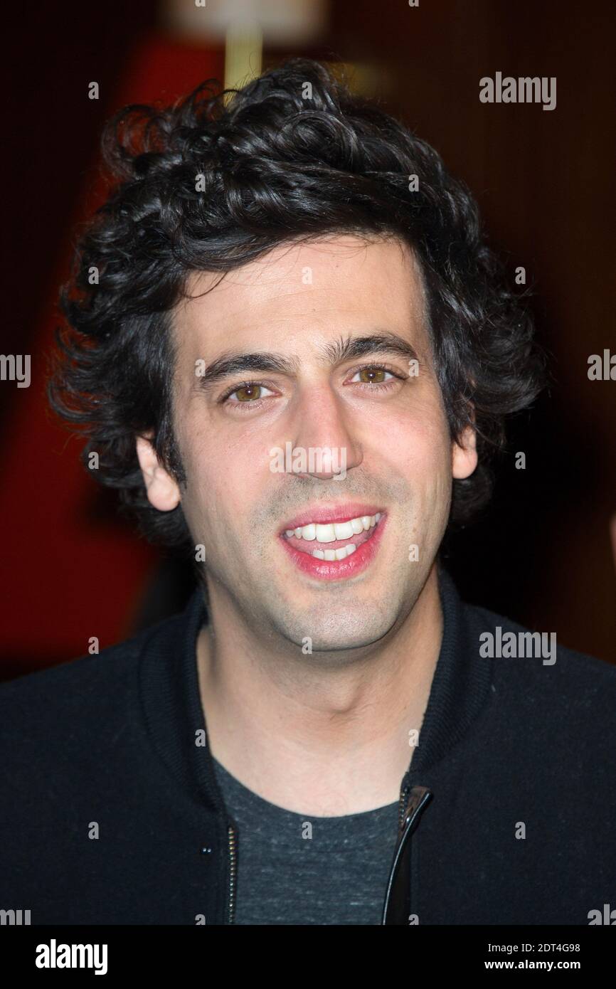Max Boublil attending the premiere of 'Pret a Tout' at the Gaumont ...