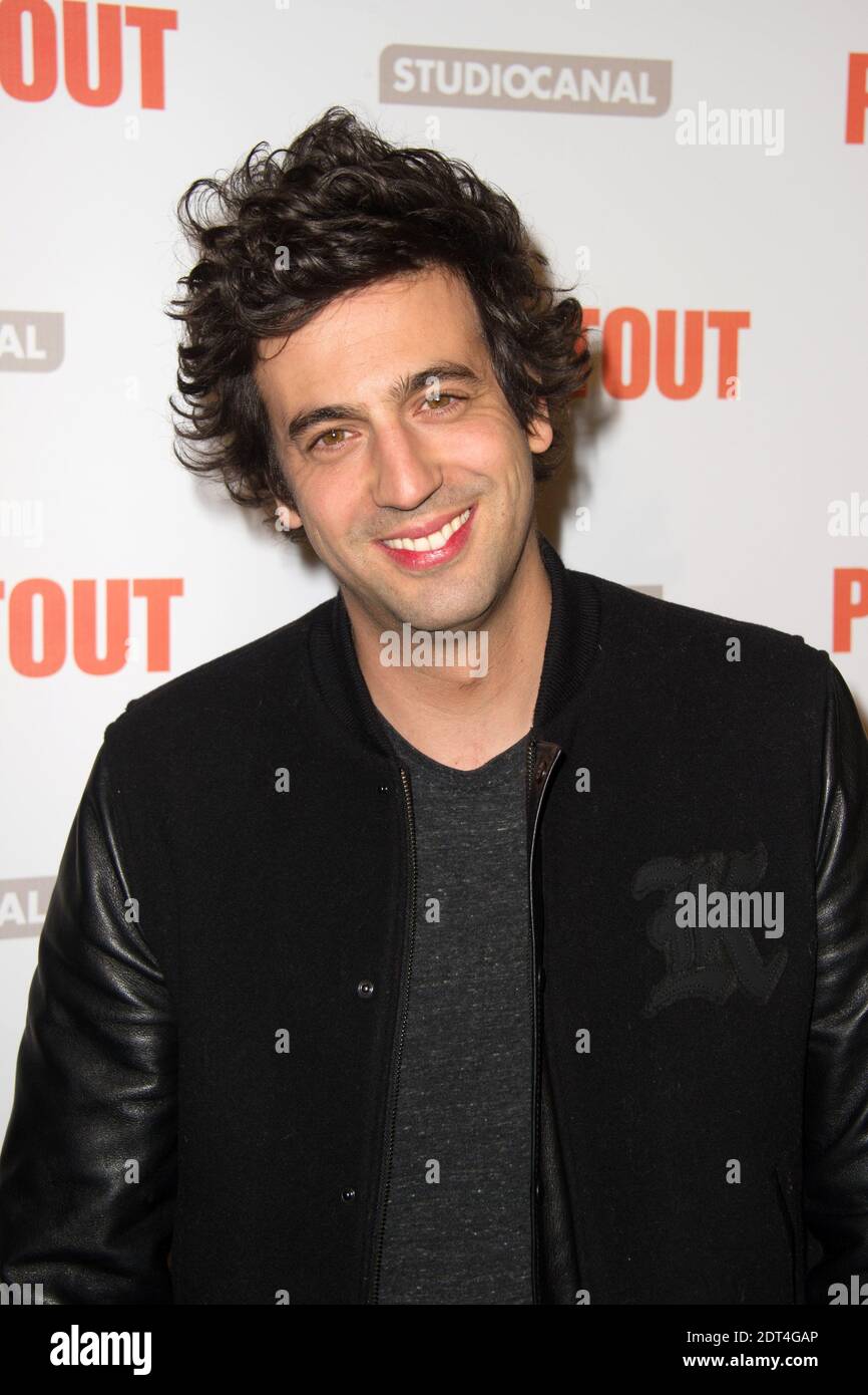 Max Boublil attending the premiere of 'Pret a Tout' at the Gaumont ...