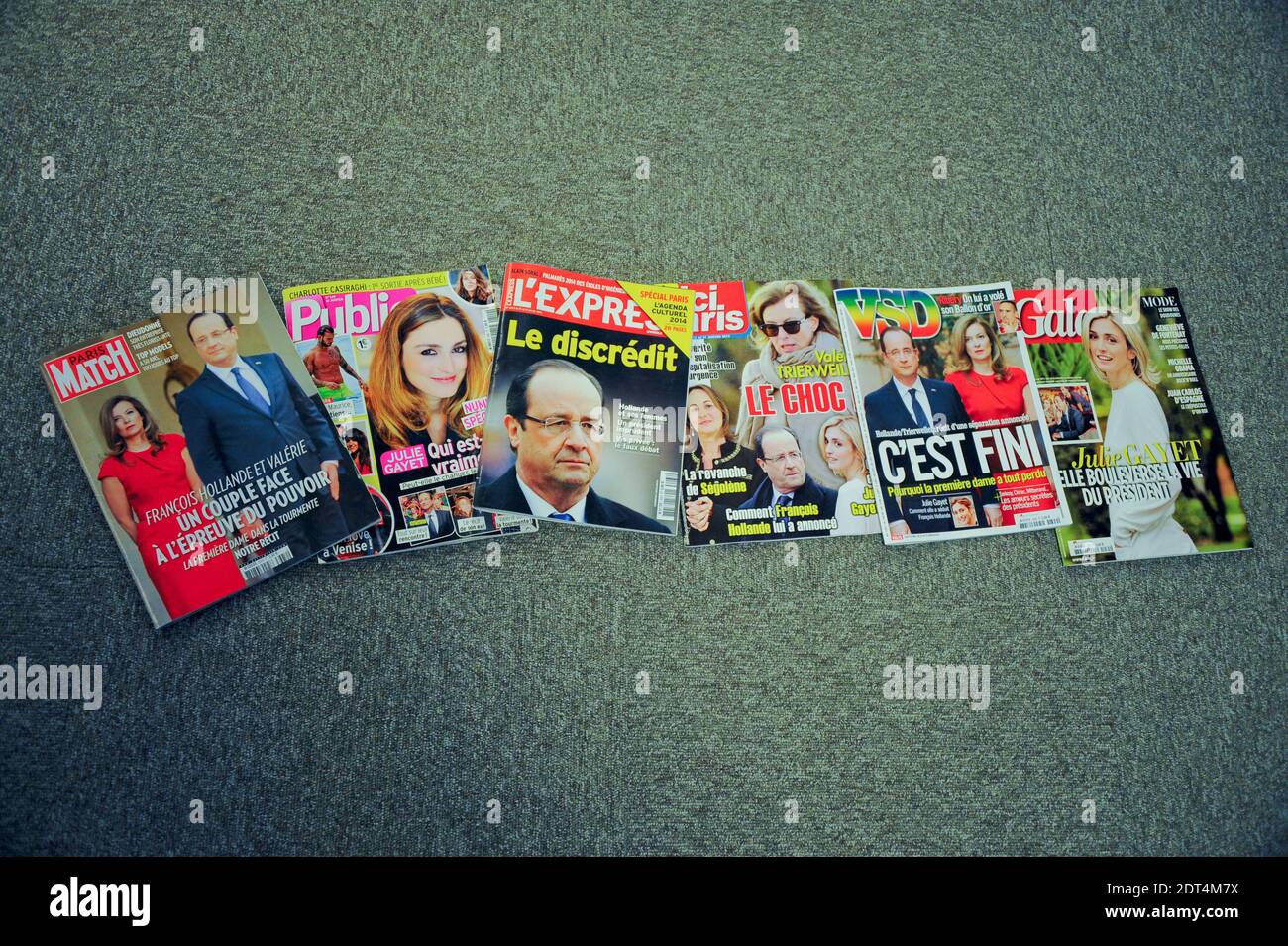 French magazine covers report a supposedly liaison between president ...