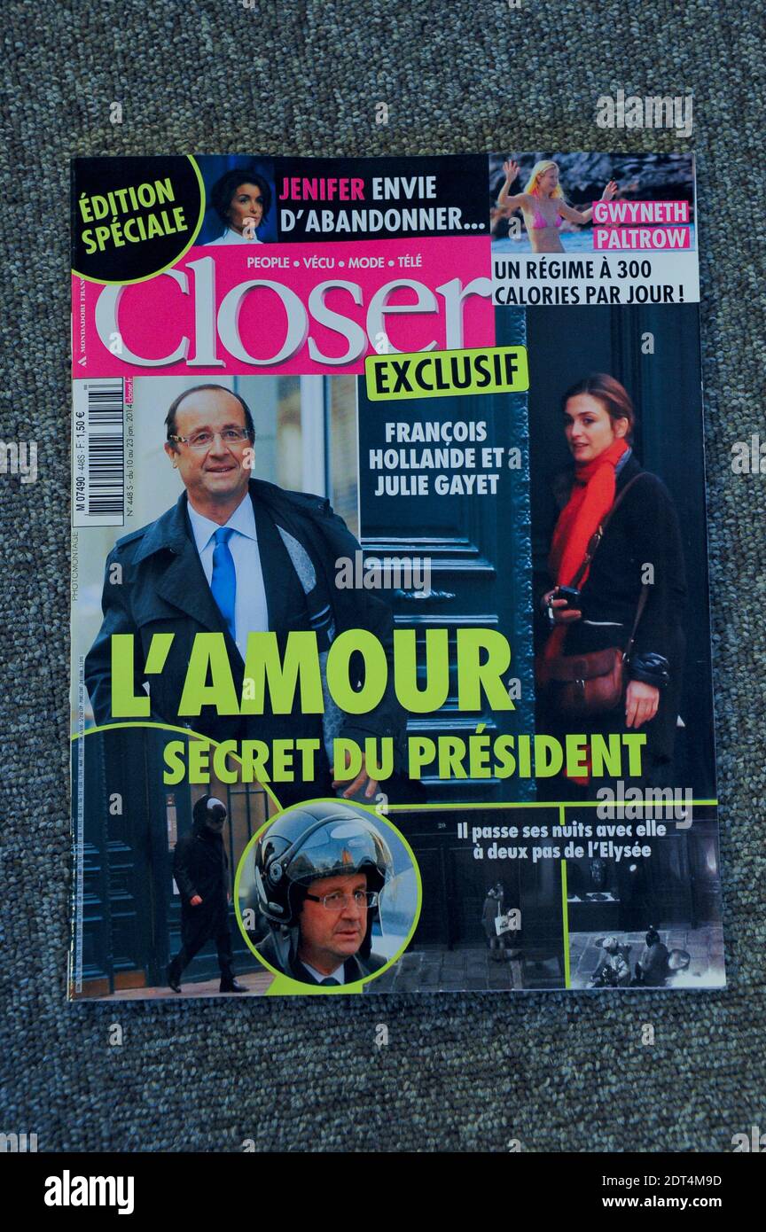French magazine covers report a supposedly liaison between president ...
