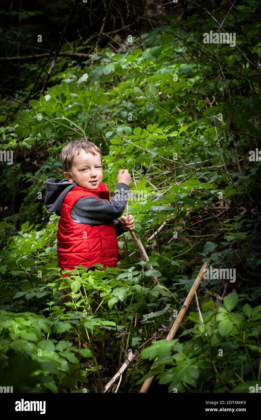 Portrait boy in leather jacket hi-res stock photography and images - Alamy