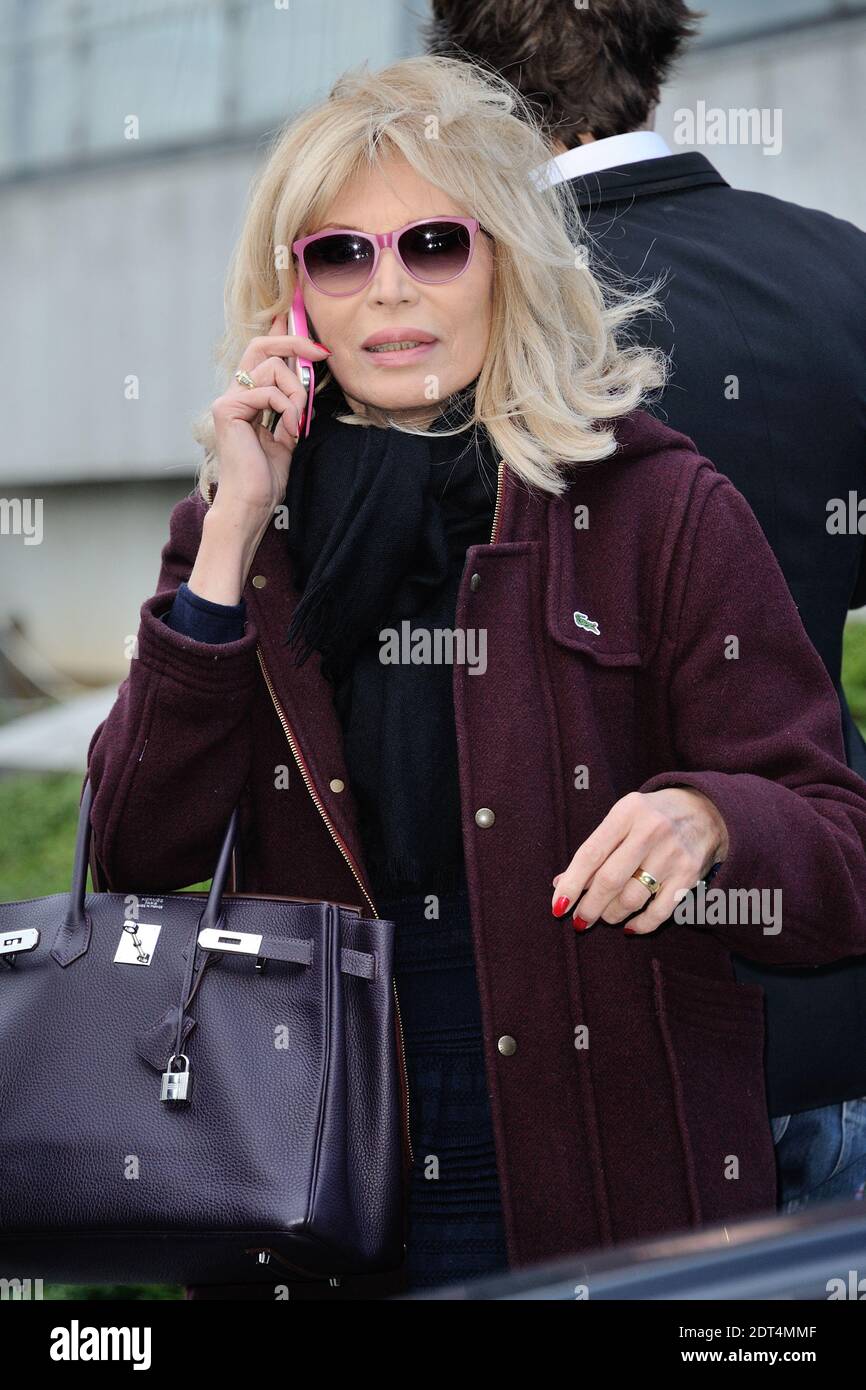 Amanda Lear arriving for the Louis Vuitton collection presentation as ...
