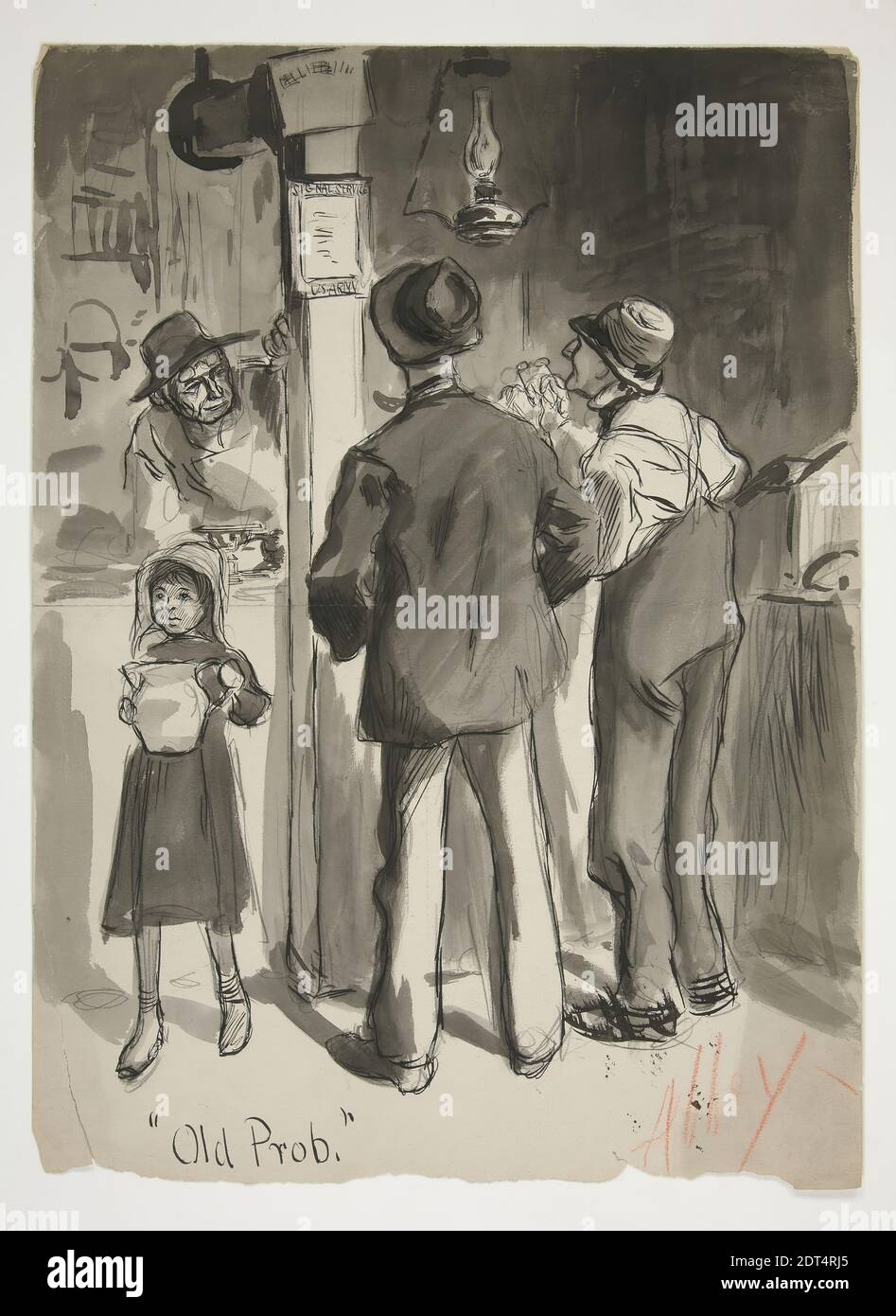 Artist: Edwin Austin Abbey, American, 1852–1911, M.A., 1897, Old Prob ...