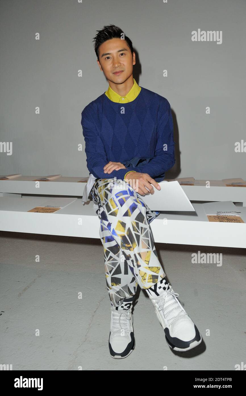 Liang Tian attending John Galliano's Fall-Winter 2014/2015 men's ...
