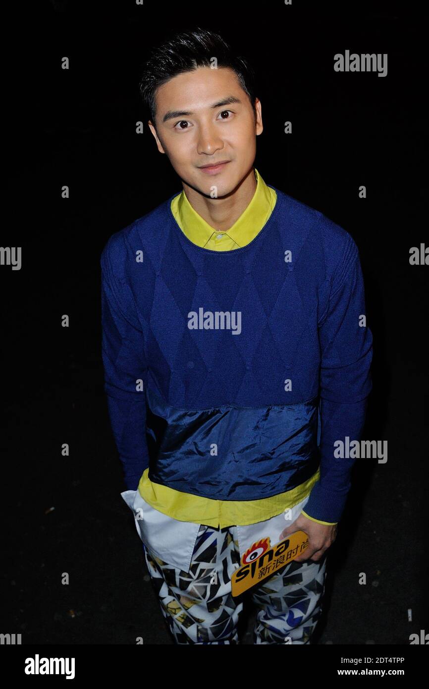 Liang Tian attending John Galliano's Fall-Winter 2014/2015 men's ...