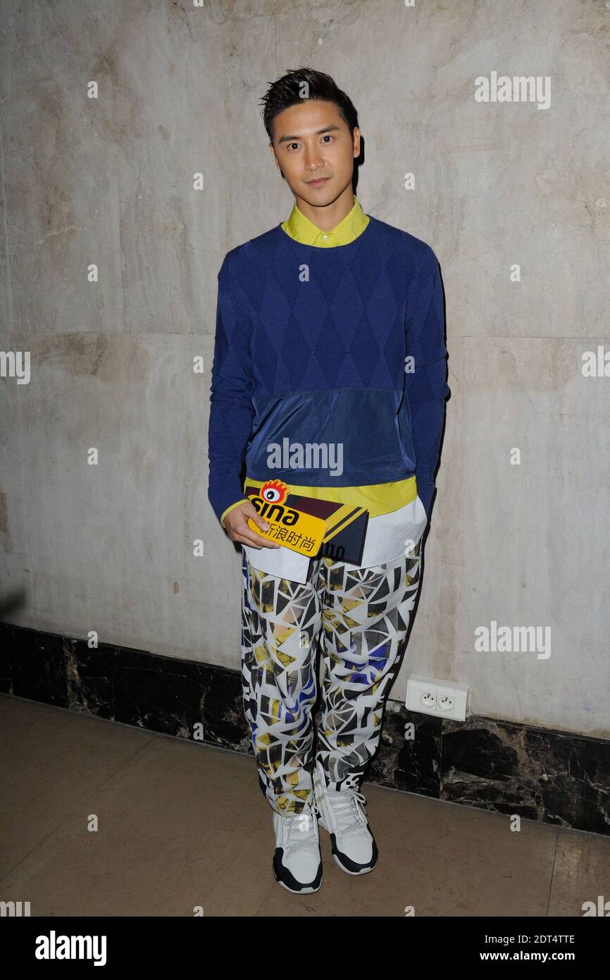 Liang Tian attending John Galliano's Fall-Winter 2014/2015 men's ...