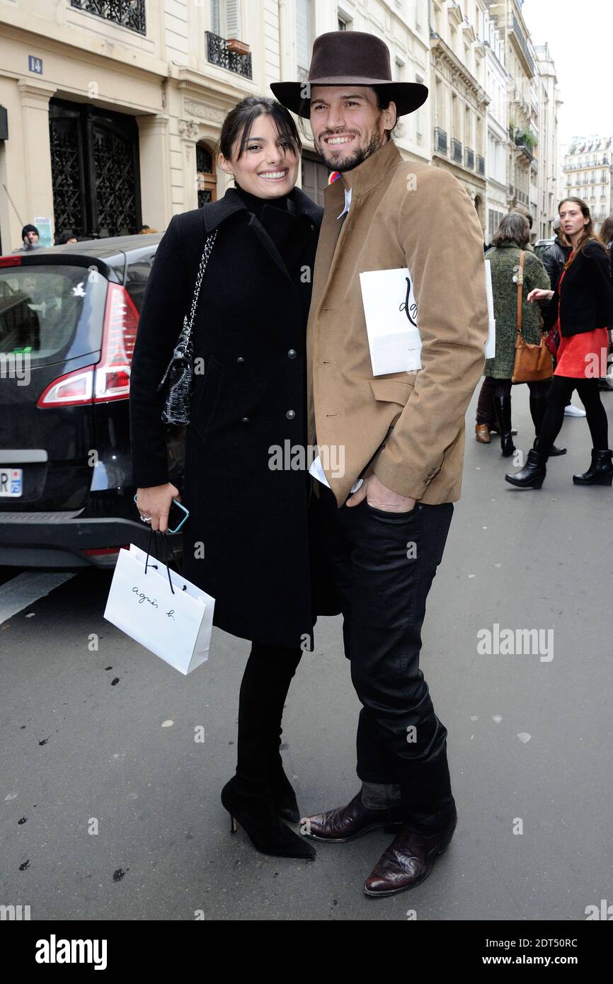 Gabriella Wright and her boyfriend Bret Roberts arriving for Agnes B's ...