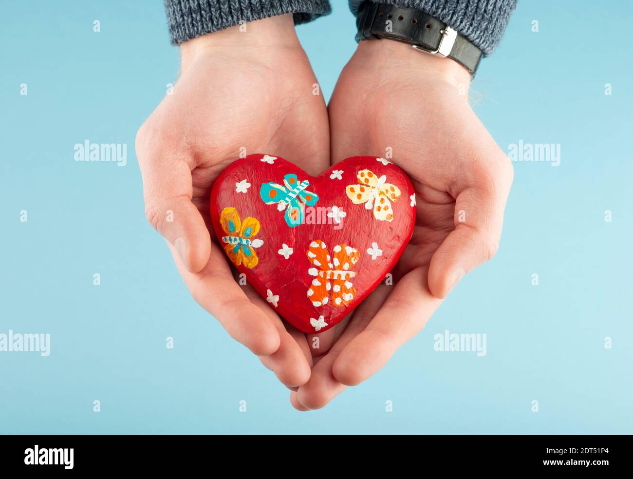 Butterfly shape with hands hi-res stock photography and images - Alamy