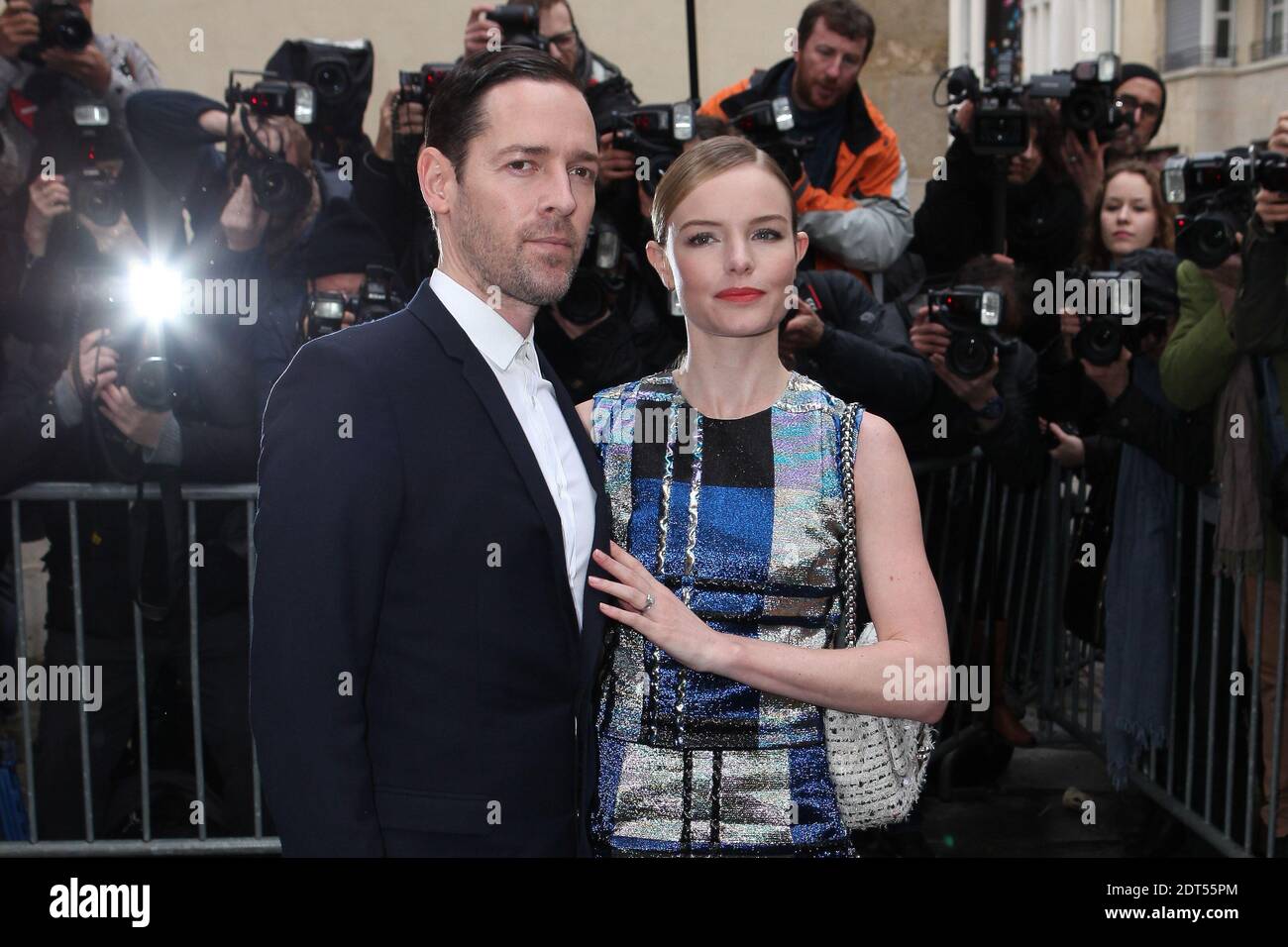 Kate Bosworth and Michael Polish arriving to the Christian Dior Spring ...