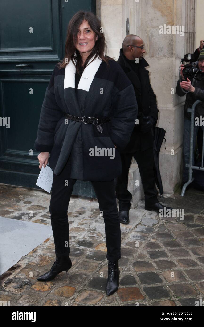 Emmanuelle Alt arriving to the Christian Dior Spring-Summer Haute ...