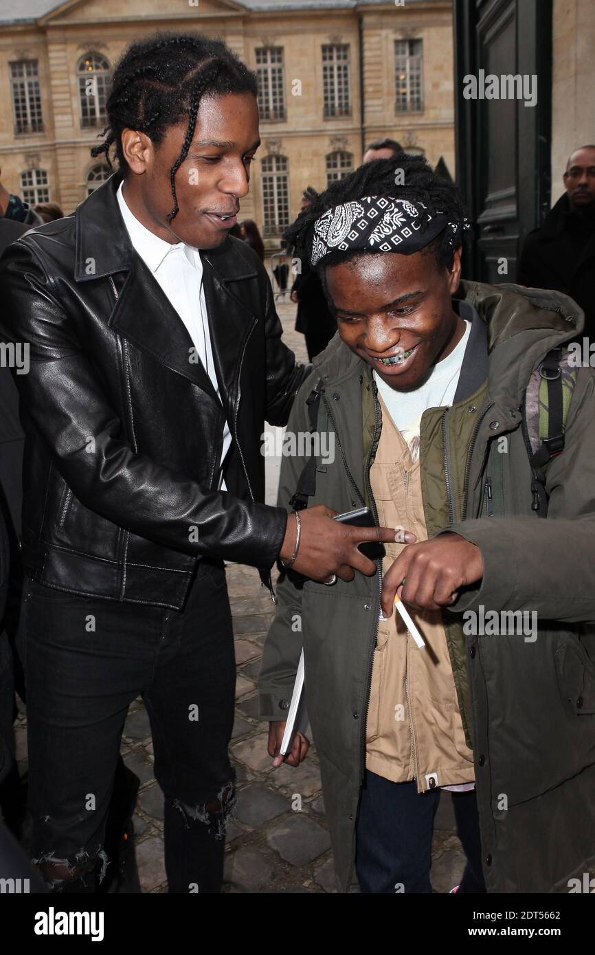 ASAP Rocky arriving to the Christian Dior Spring-Summer Haute-Couture ...