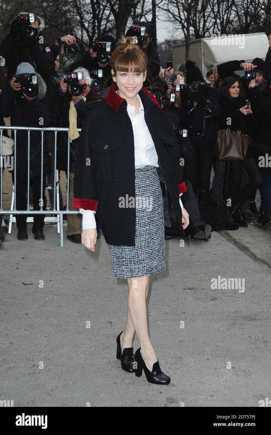 Marie-Jose Croze arriving to the Chanel Spring-Summer 2014 Haute ...