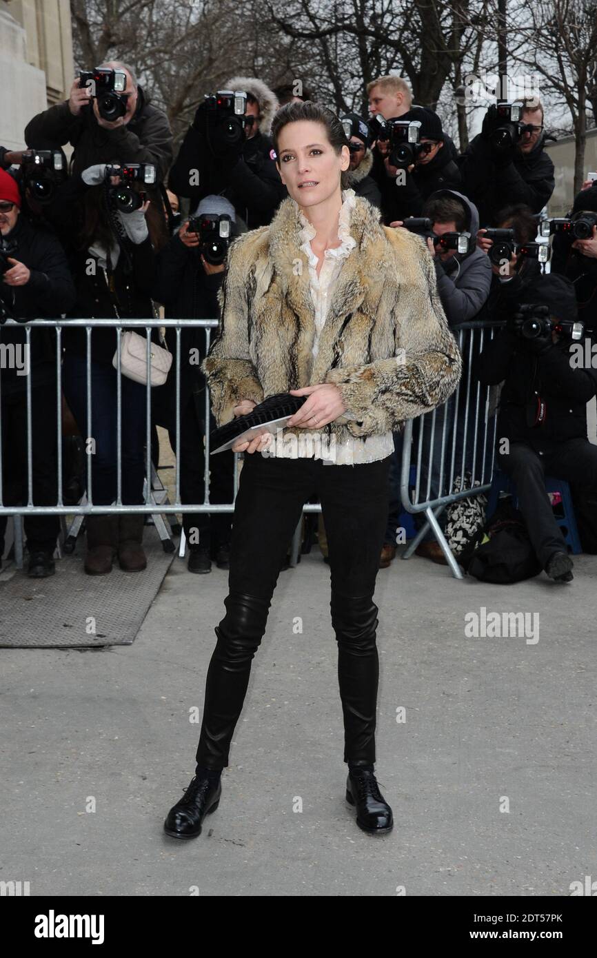 Helene Fillieres arriving to the Chanel Spring-Summer 2014 Haute ...