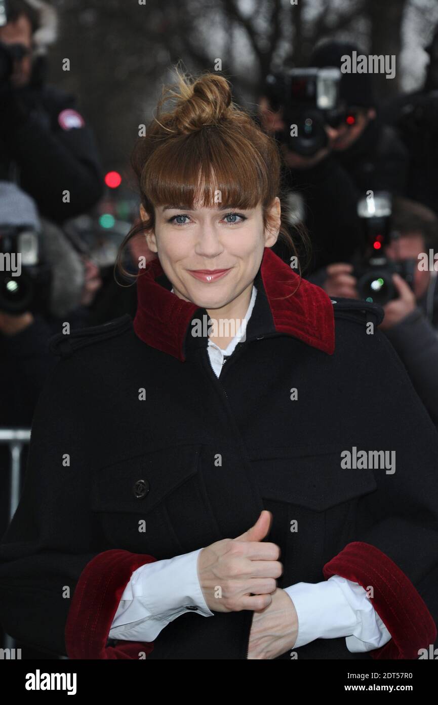 Marie-Jose Croze arriving to the Chanel Spring-Summer 2014 Haute ...