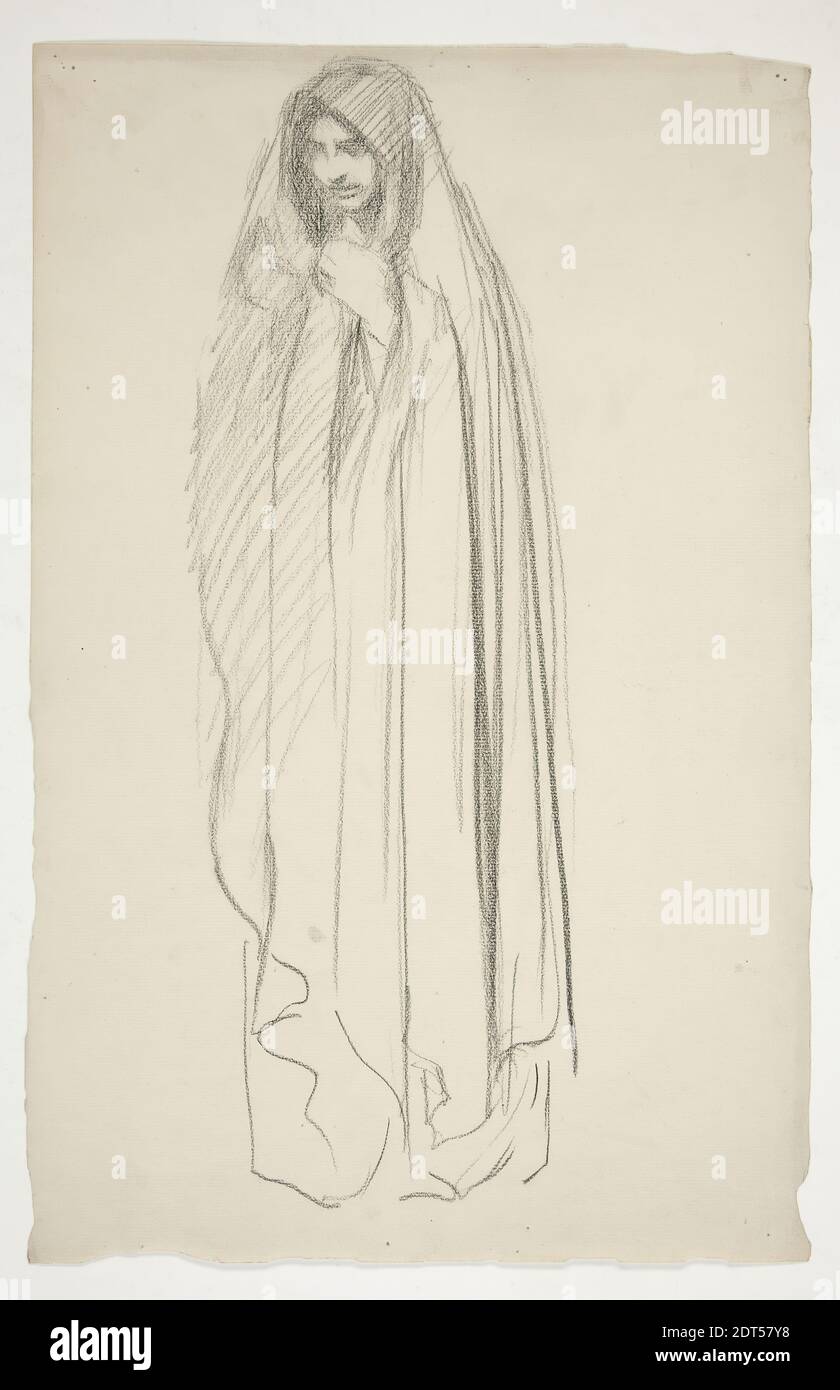 Black Cloaked Figure Drawing