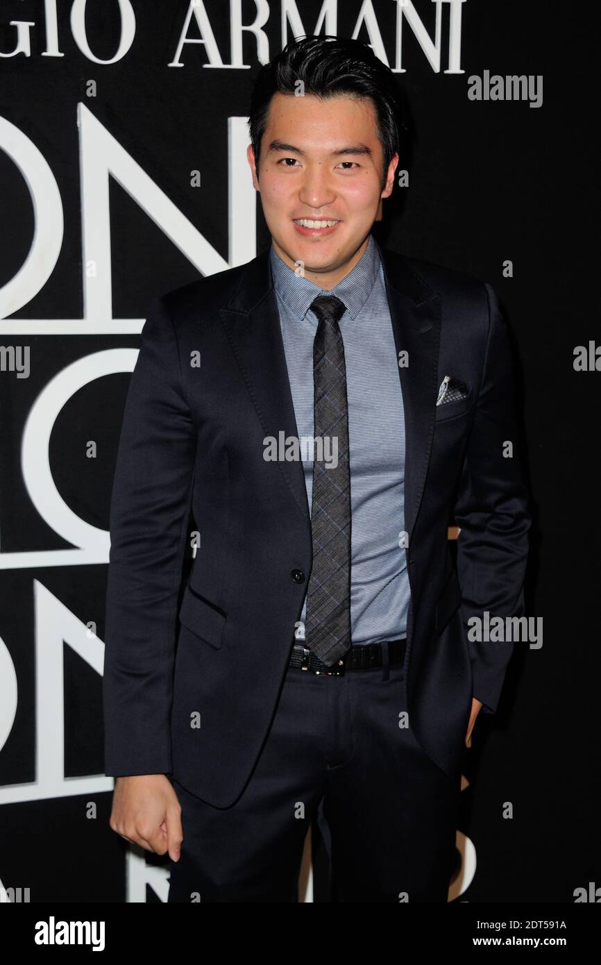 Ray Chen attending the Giorgio Armani's Spring-Summer 2014 Haute ...