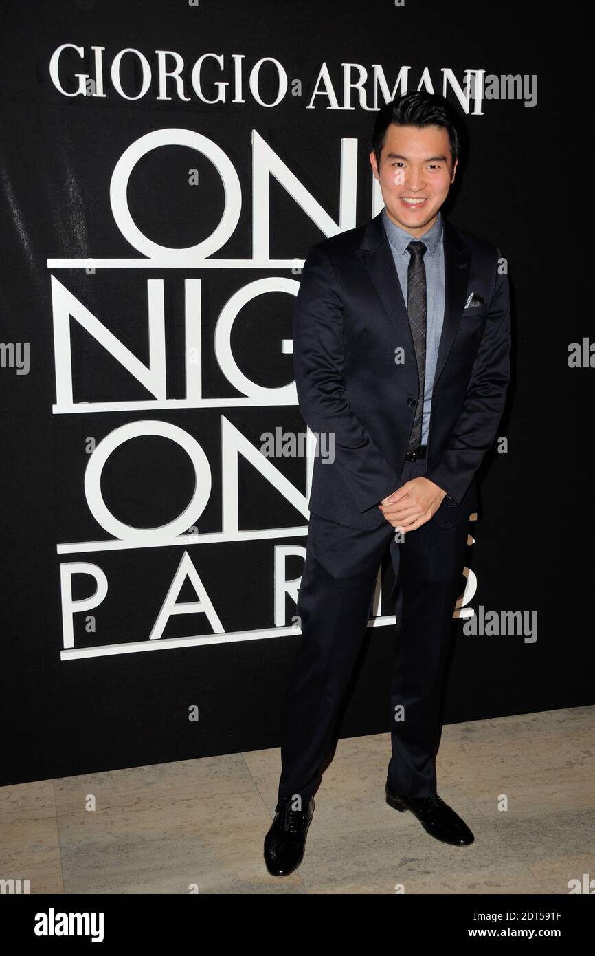Ray Chen attending the Giorgio Armani's Spring-Summer 2014 Haute ...