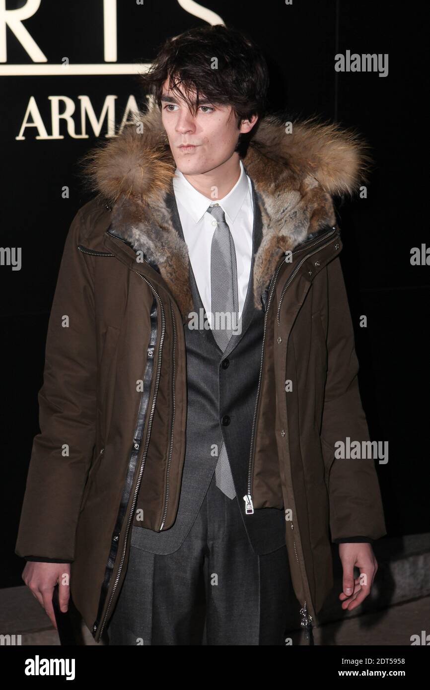 Alain-Fabien Delon attending the Giorgio Armani's Spring-Summer 2014 ...